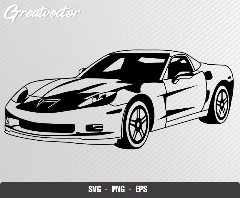 Corvette ZR1 (2011-2012) - EPS - SVG - PNG - Vector File - Etsy