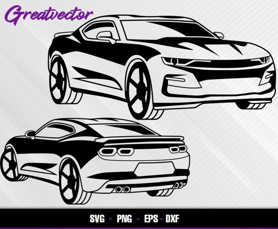 2019 Chevrolet Camaro Coupe L EPS - SVG - PNG - Dxf L Vector Art - Etsy