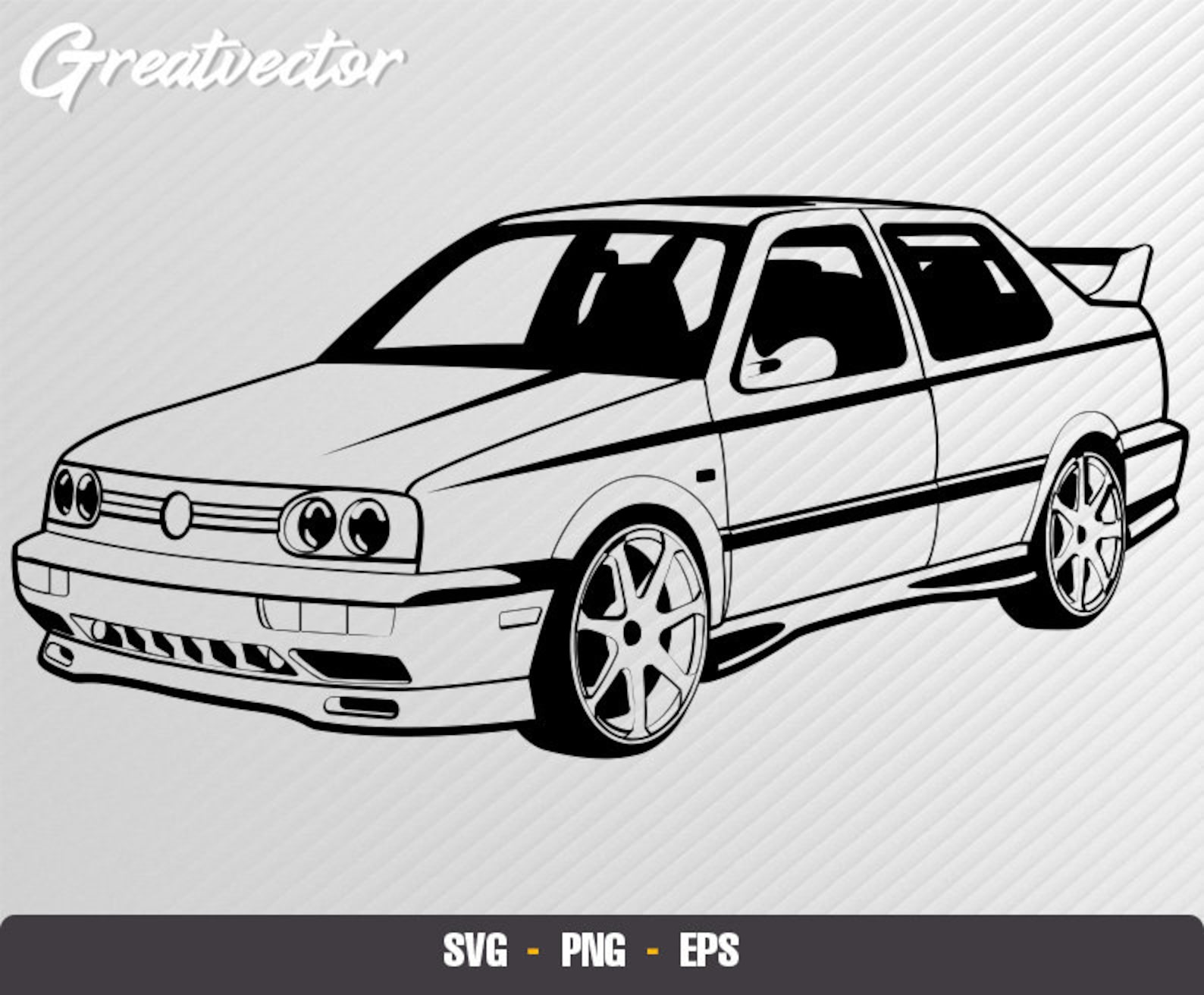 Vw jetta 1995 SVG l PNG l EPS | Etsy