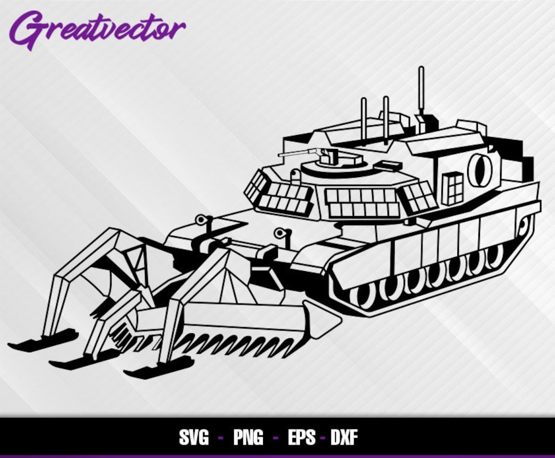 M1150 Assault Breacher Vehicle L EPS - SVG - PNG - Dxf L Vector Art - Etsy