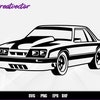 Fox Body Mustang Gt L EPS SVG PNG Dxf L Vector Art - Etsy