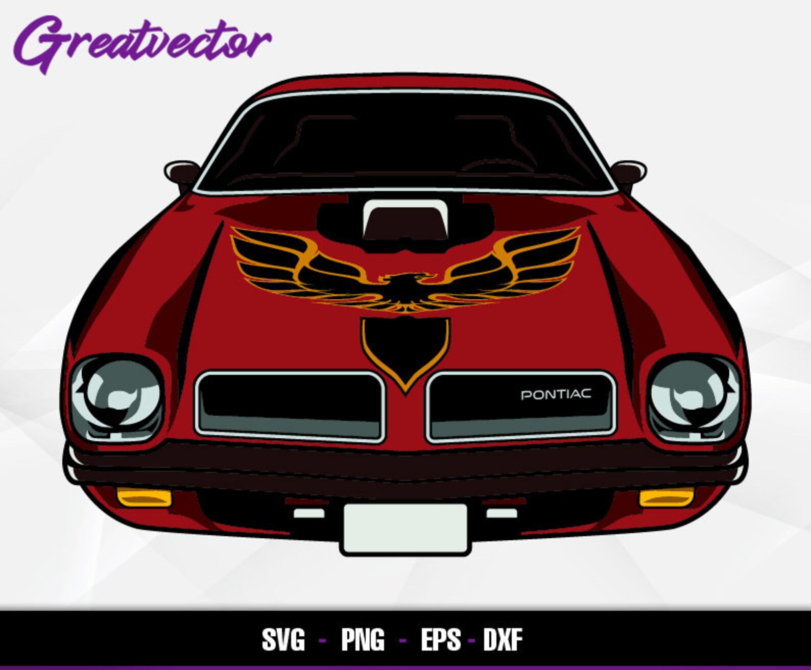 1974 Pontiac Firebird Trans Am l EPS SVG PNG Dxf l - Etsy México