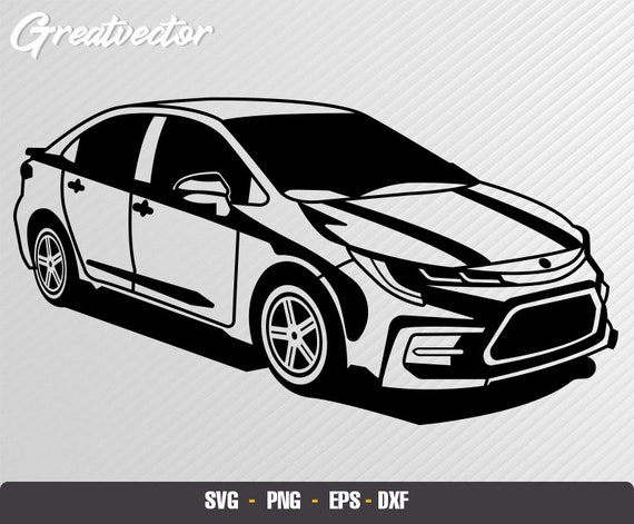 2021 Corolla L EPS SVG PNG Dxf L Vector Art | Etsy