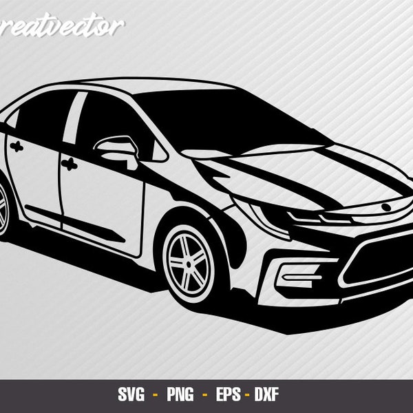 Toyota Corolla Svg - Etsy