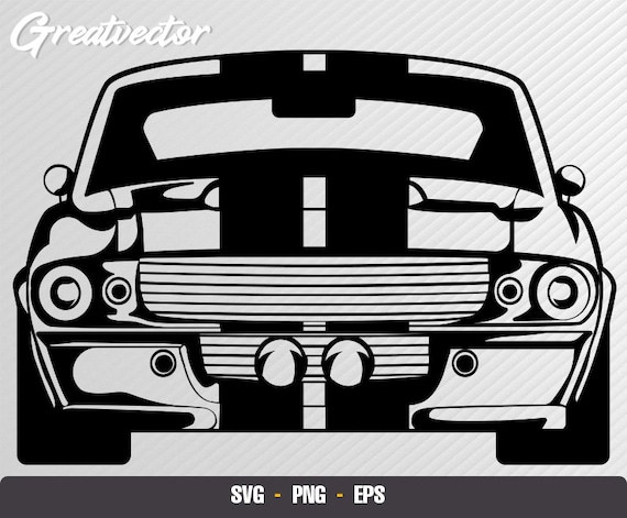 1960 GT500 Mustang EPS SVG PNG | Etsy