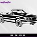 1983 Mustang Convertible L EPS - SVG - PNG - Dxf L Vector Art - Etsy
