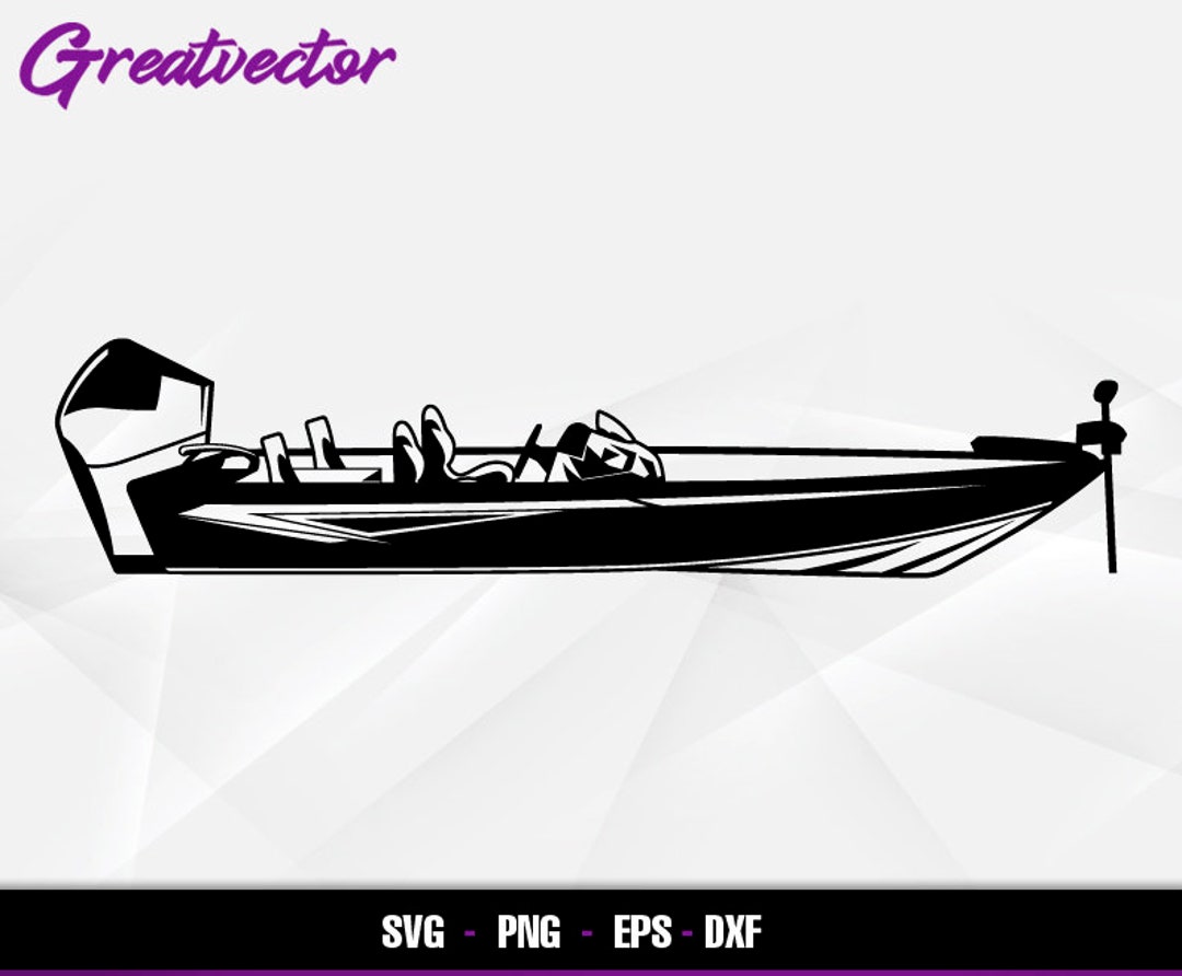 Pro V Bass Boat L EPS - SVG - PNG - Dxf L Vector Art - Etsy