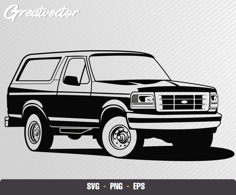 1996 Bronco Xlt EPS SVG PNG - Etsy