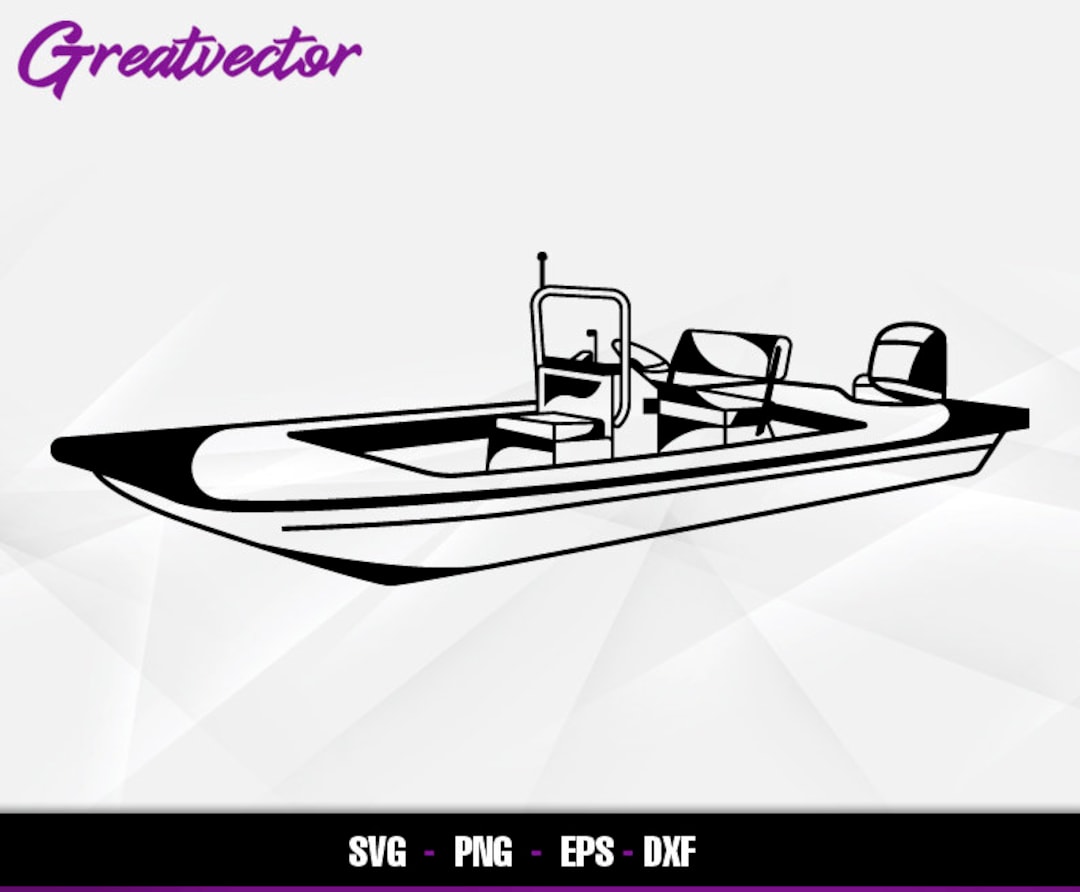 Powerboating Boat L EPS - SVG - PNG - Dxf L Vector Art - Etsy