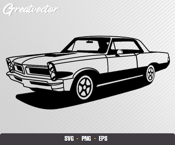 1967 Pontiac Gto Black L EPS SVG PNG L L Vector Art - Etsy
