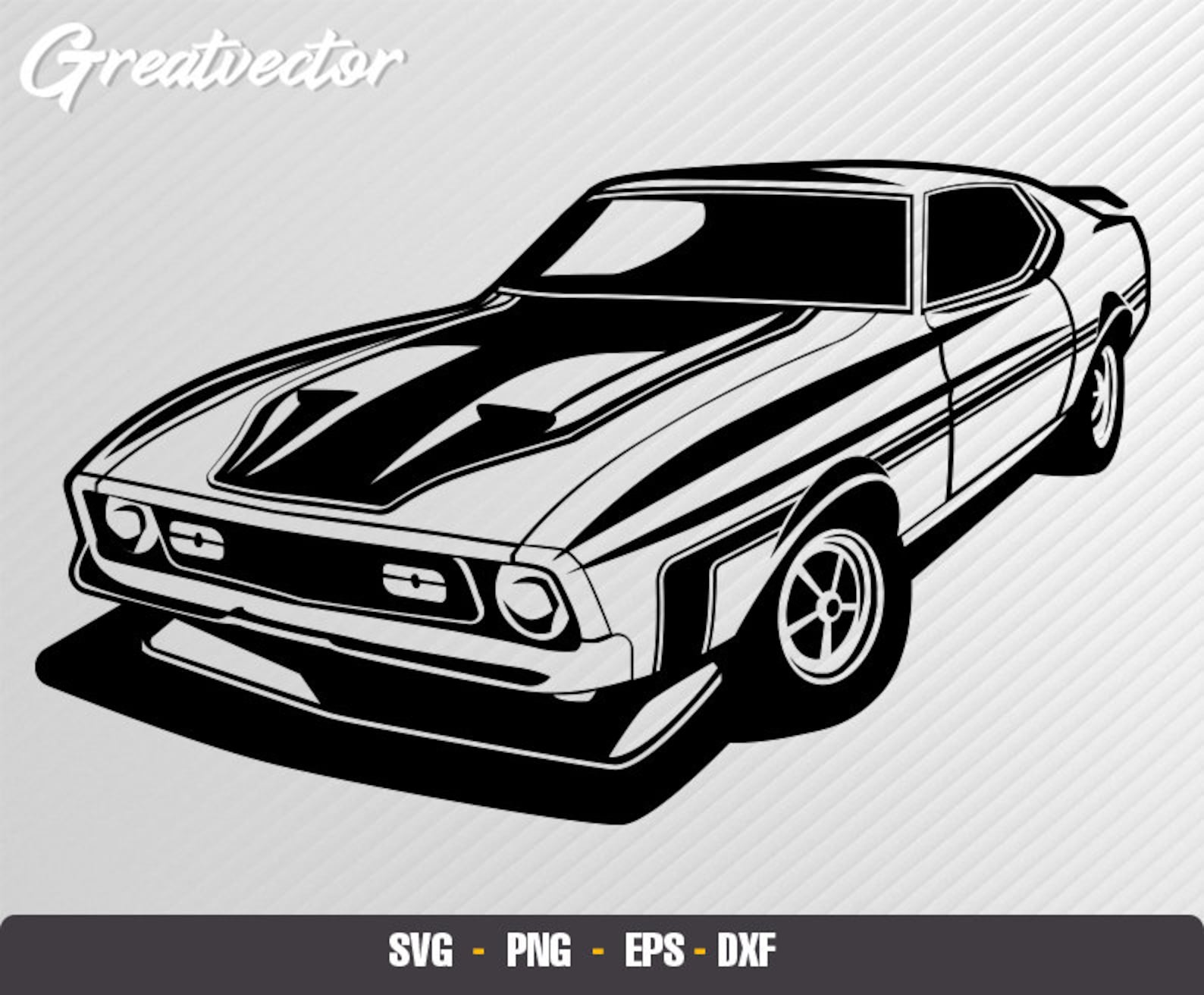 Mustang Match 1 L EPS - SVG - PNG - Dxf L Vector Art - Etsy