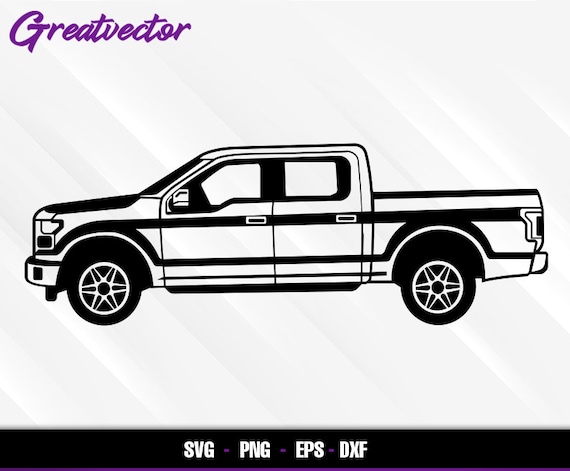 F 150 2017-2019 Super Crew Cab L EPS SVG PNG Dxf L - Etsy