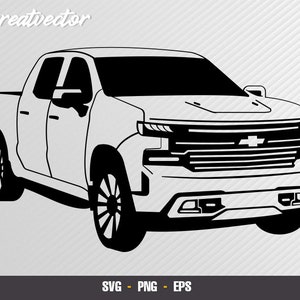 Silverado 2016 Vector File L EPS - SVG - PNG - Dxf L Vector Art - Etsy