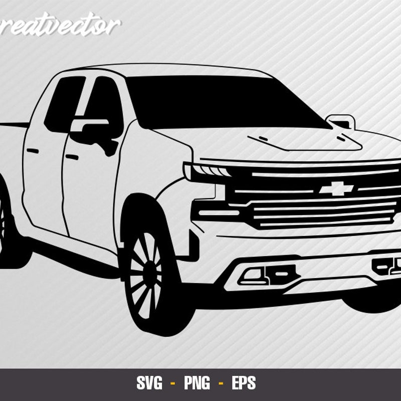 Chevy Silverado Svg - Etsy