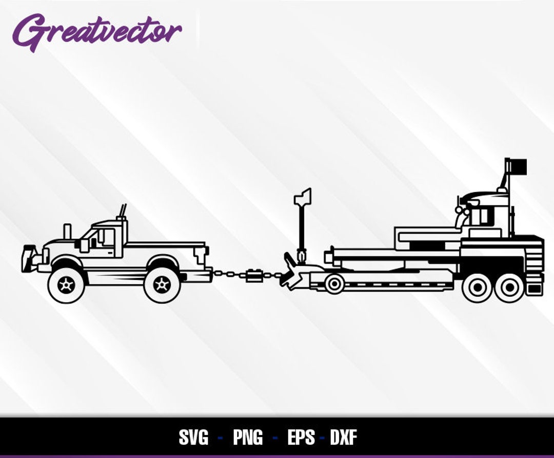 Pulling Truck Vector Art - L EPS - SVG - PNG - Dxf L Vector Art - Etsy