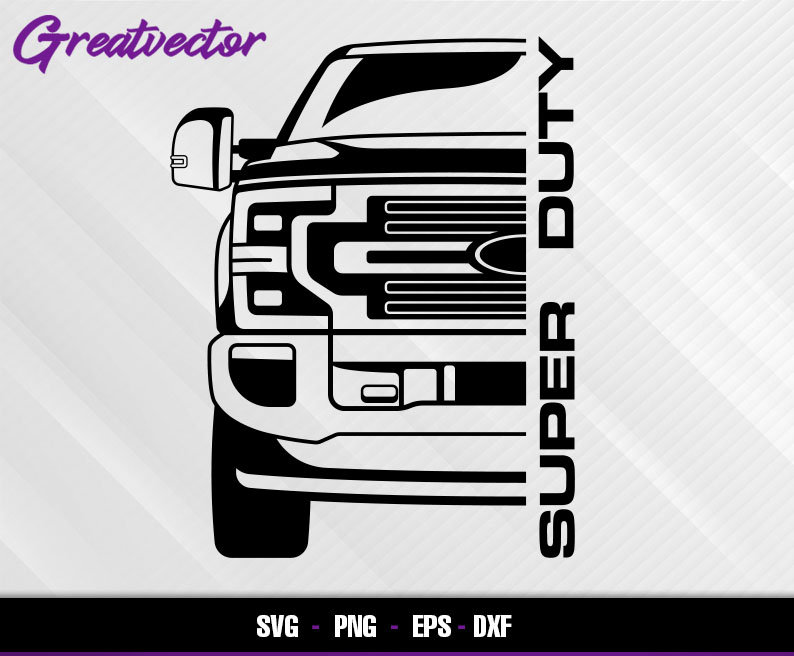 F Super Duty l EPS SVG PNG Dxf l Vector Art | Etsy