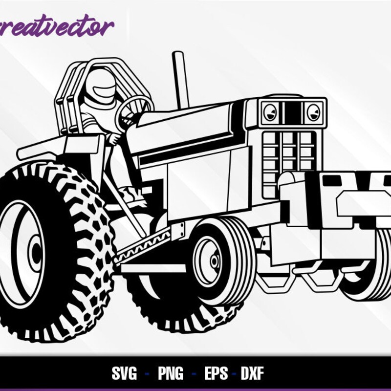 Tractor Pulling Decal - Etsy