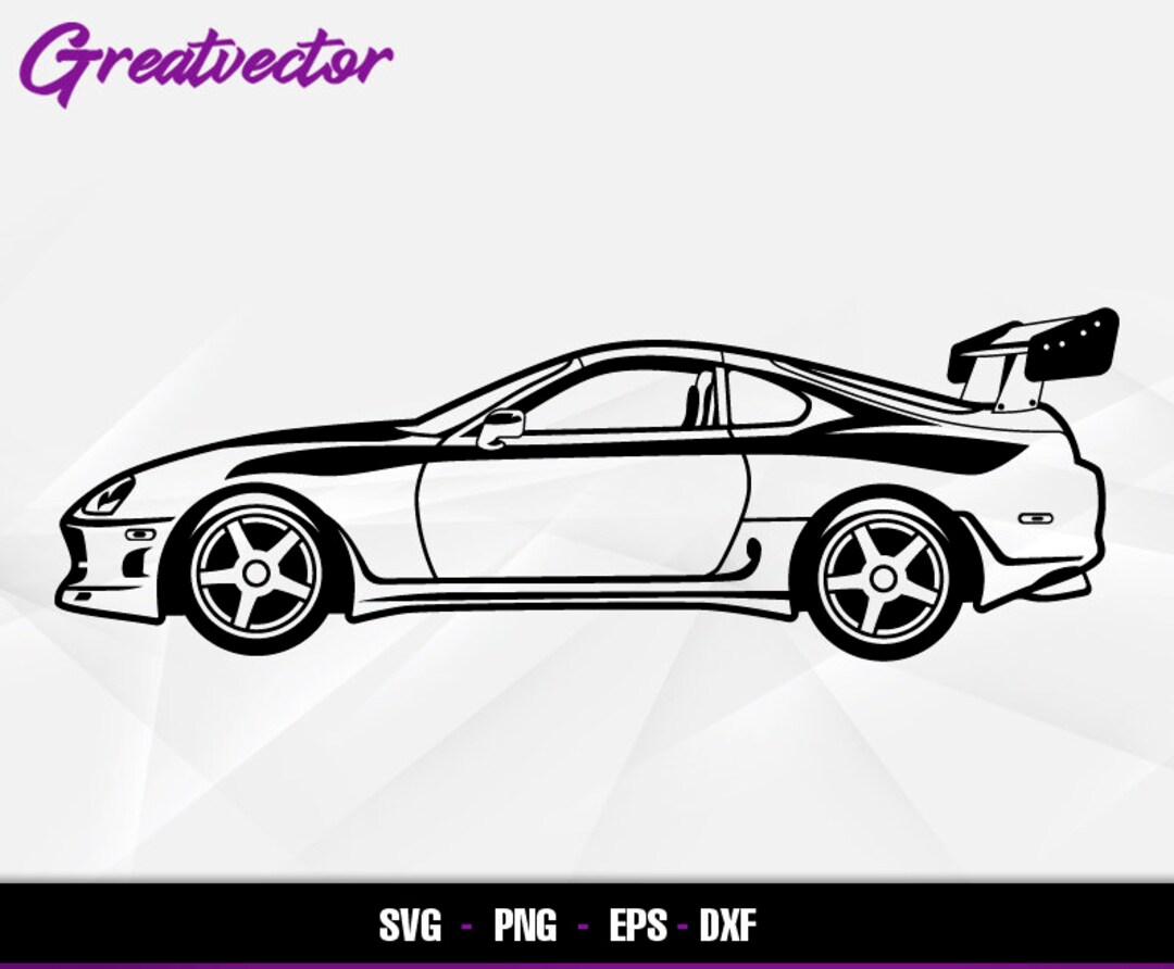 1995 Supra Mark Iv L EPS - SVG - PNG - Dxf L Vector Art - Etsy