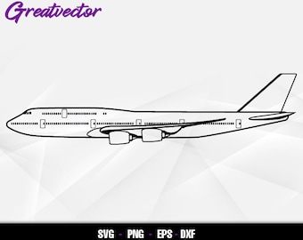Plane Side View Svg - Etsy
