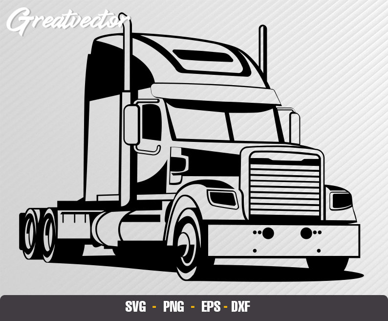 Freightliner Coronado L EPS - SVG - PNG - Dxf L Vector Art - Etsy
