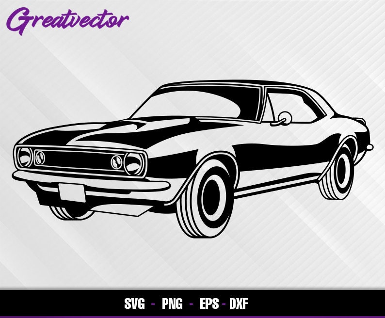 Camaro 1967 L EPS - SVG - PNG - Dxf L Vector Art - Etsy Canada