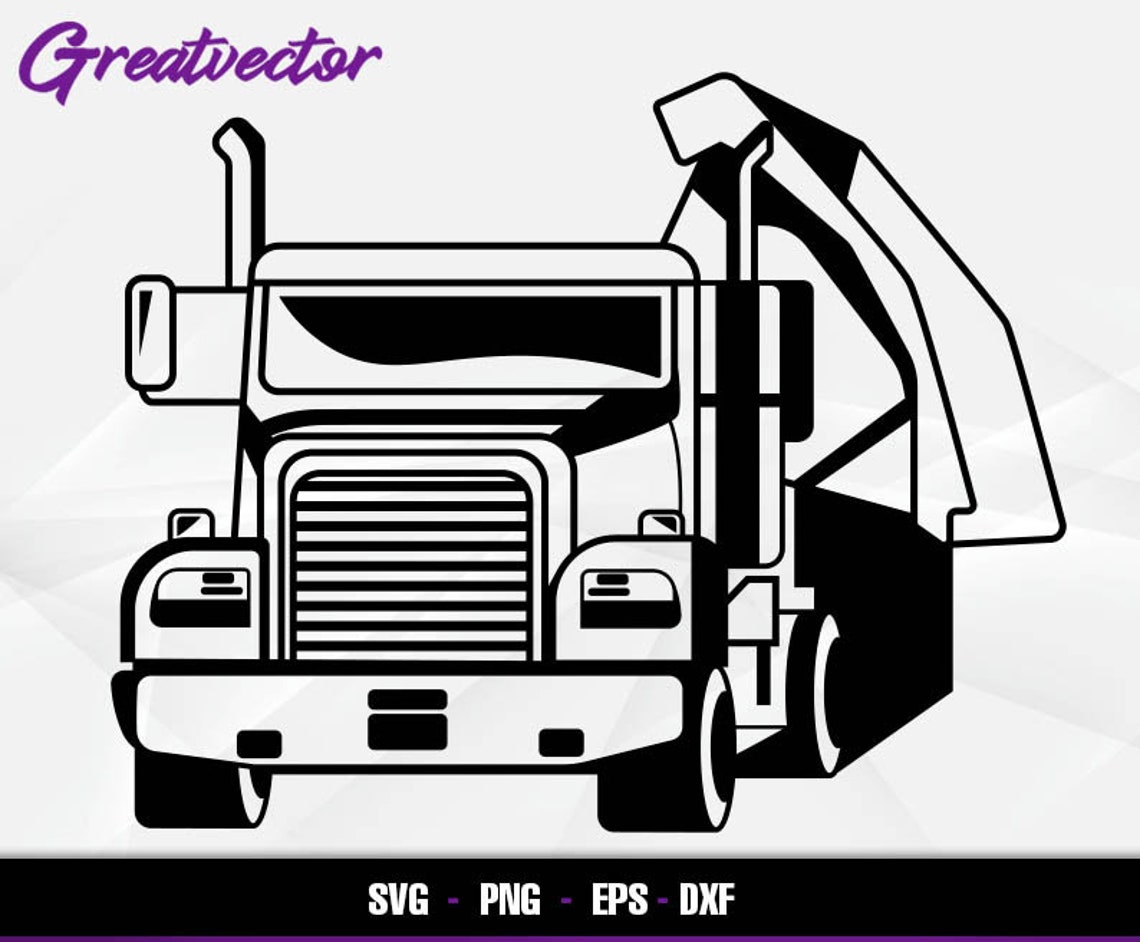 Side Dump Truck L EPS SVG PNG Dxf L Vector Art - Etsy