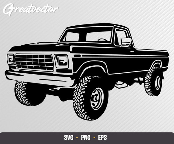 Ford svg file Truck SVG Ford SVG Car Silhouette Vector Clip Art Ford ...