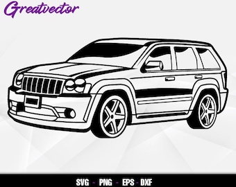 Jeep cherokee svg - Etsy Polska