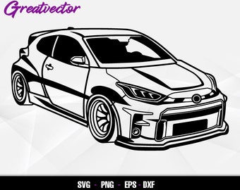 Yaris Gr Svg - Etsy Australia