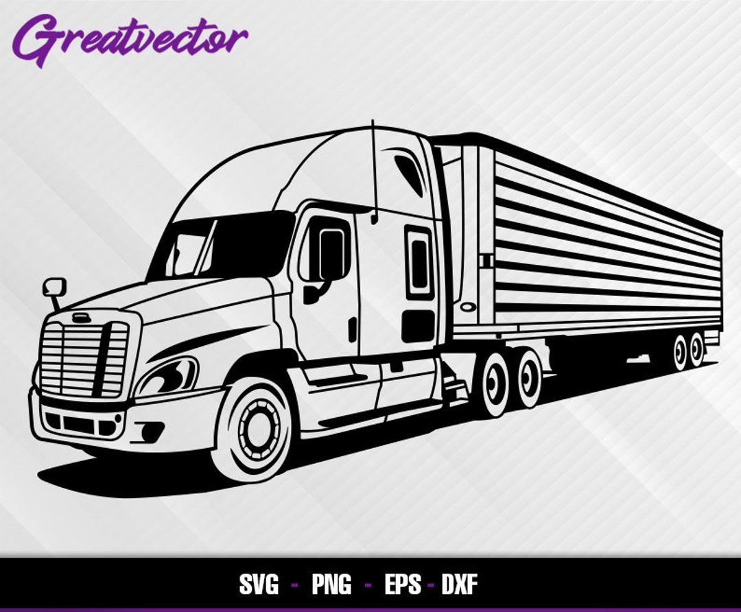 Cascadia Full Truck L EPS - SVG - PNG - Dxf L Vector Art - Etsy