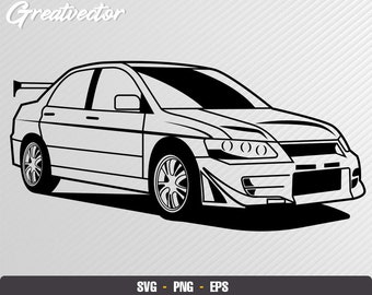 Evolution Lancer Svg - Etsy
