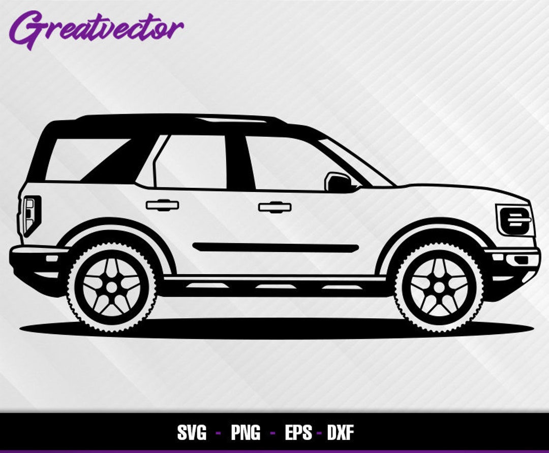 F Bronco Sport L EPS - SVG - PNG - Dxf L Vector Art - Etsy