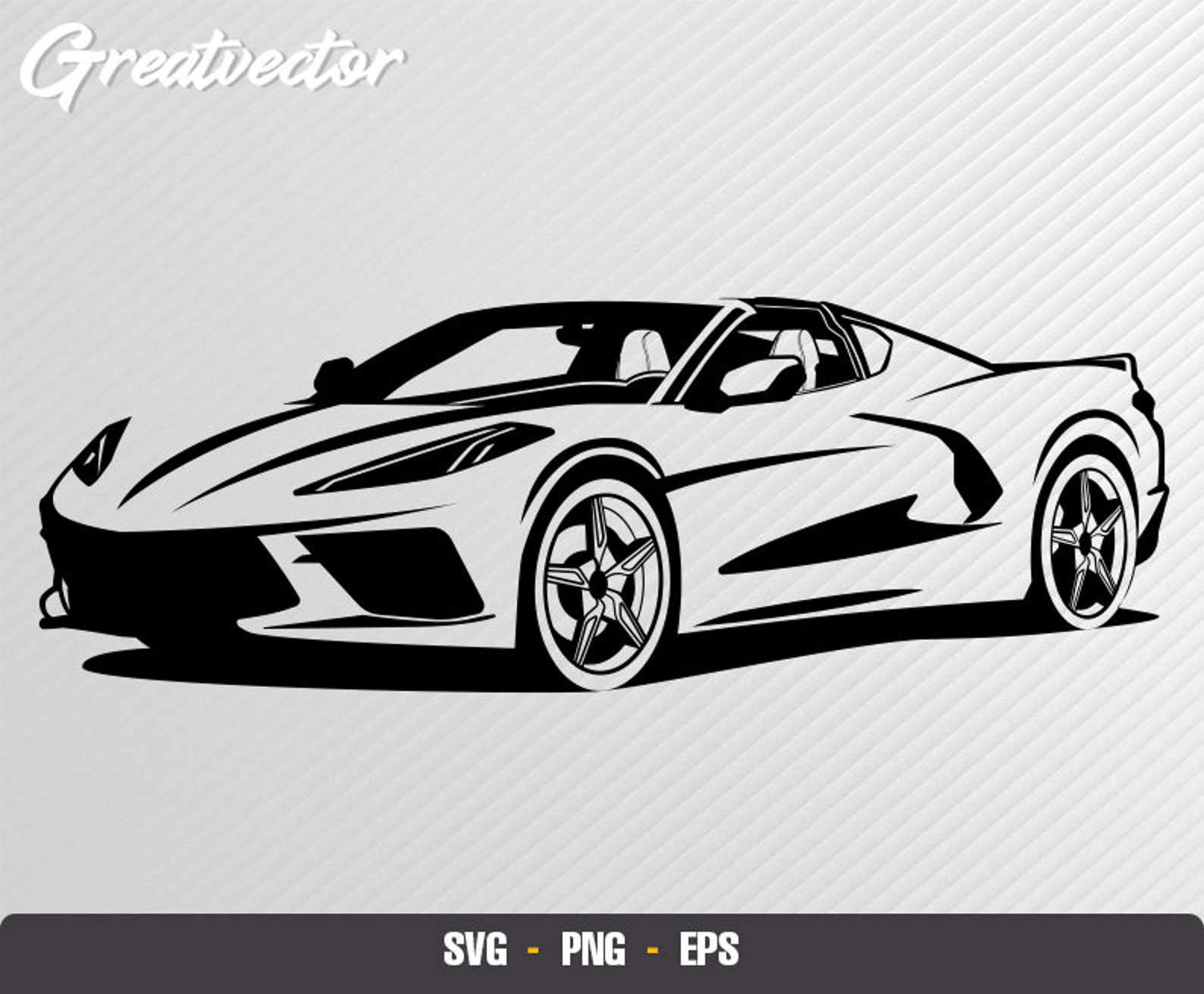 Corvette 2021 EPS SVG PNG Vector File | Etsy