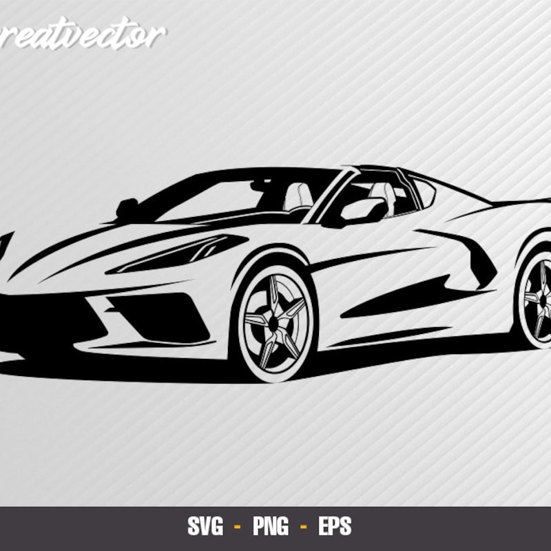 Corvette Stencil - Etsy