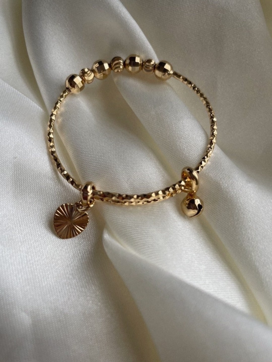 Gold Bangle for Girls, Kids Bracelet Ethnic Bangle, Cambodian Jewelry ...