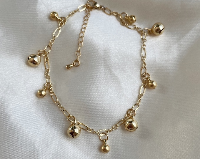 Gold Anklets With Bells for Women/girls, Cambodian Jewelry, Cambodian ...