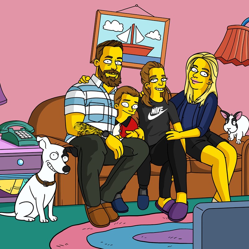Simpsons Portrait - Etsy