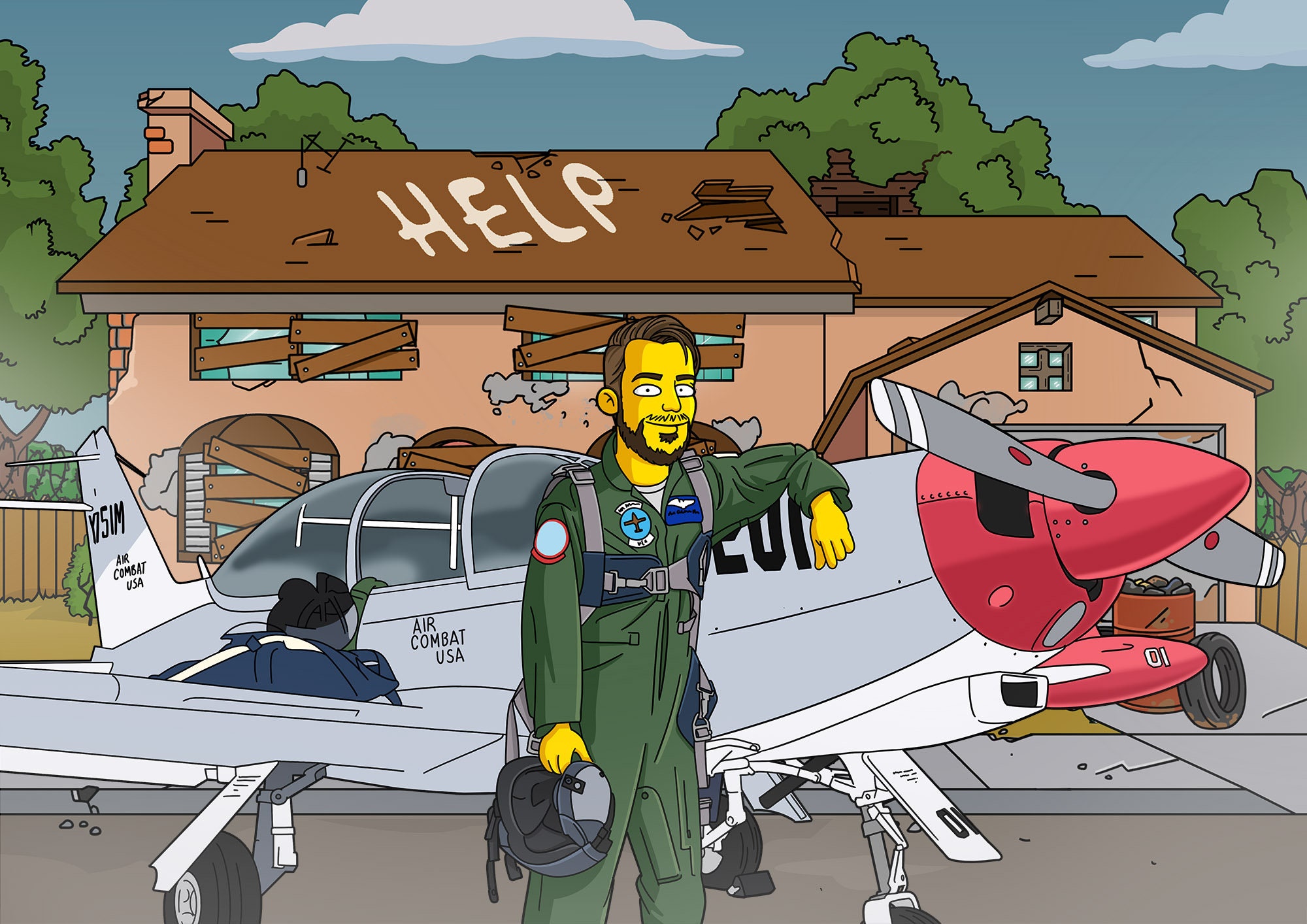 Zombie Apocalypse the Walking Dead Custom Simpsons Family - Etsy