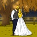 Custom Wedding Anniversary Portrait Simpsons Couple Portrait - Etsy