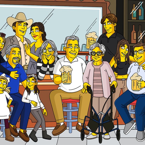 Simpsons Portrait - Etsy