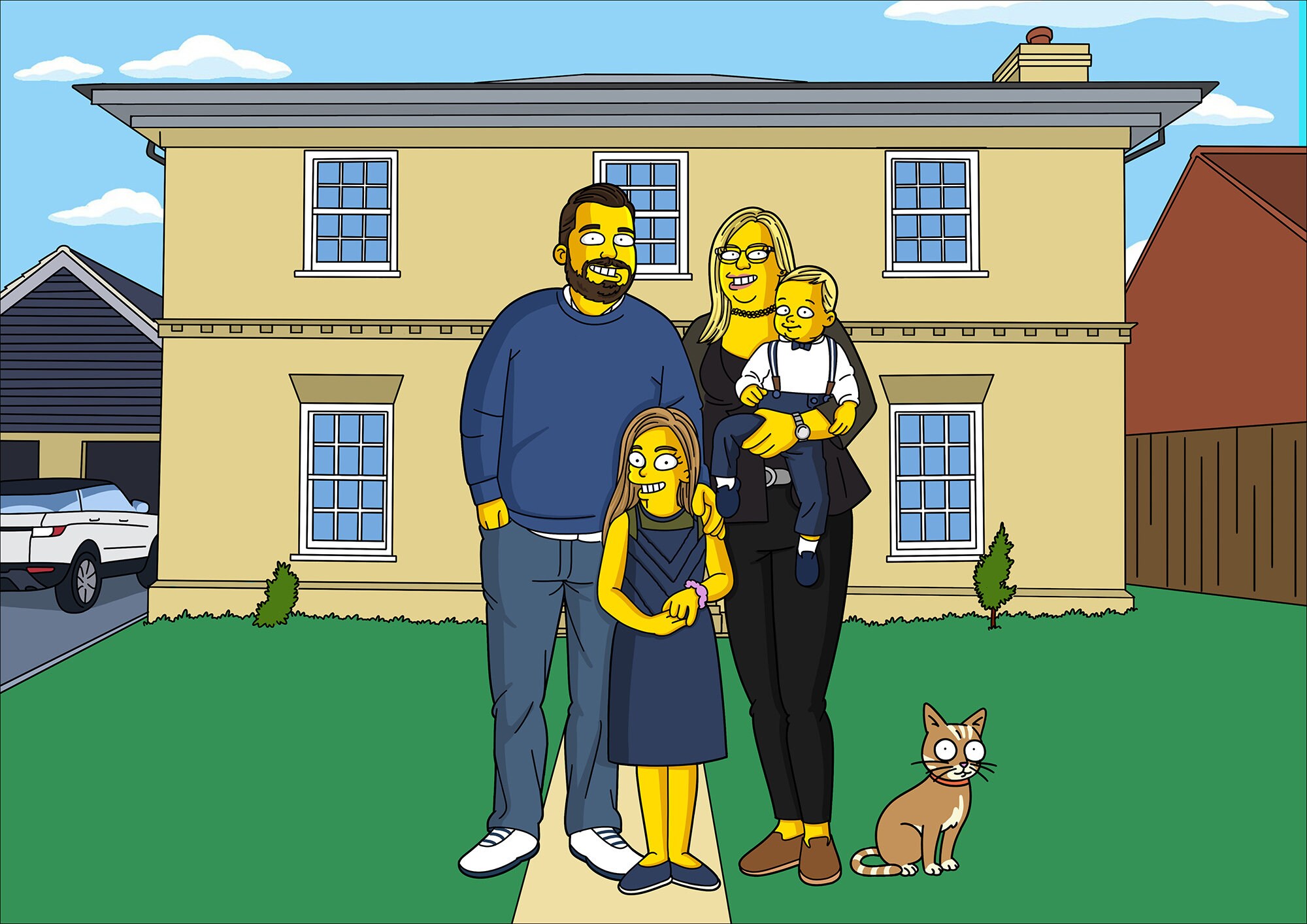 My Sweet Home Custom Background Custom Simpsons Family | Etsy