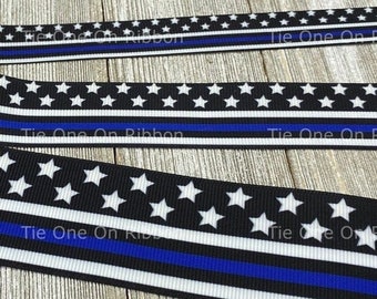 Thin Blue Line Ribbon - Etsy
