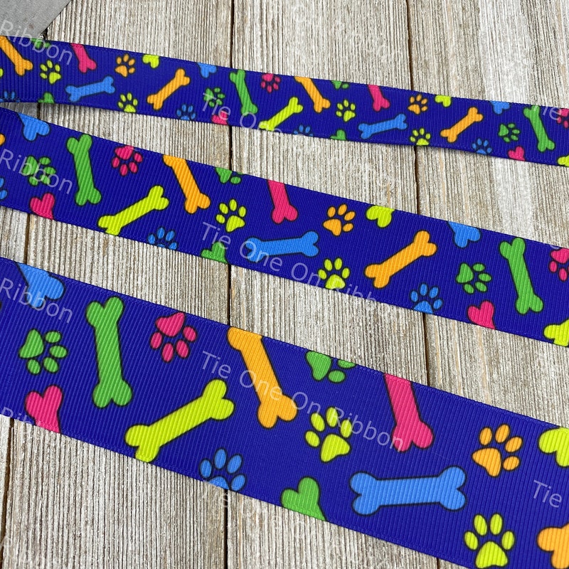 Paw Print Ribbon - Etsy