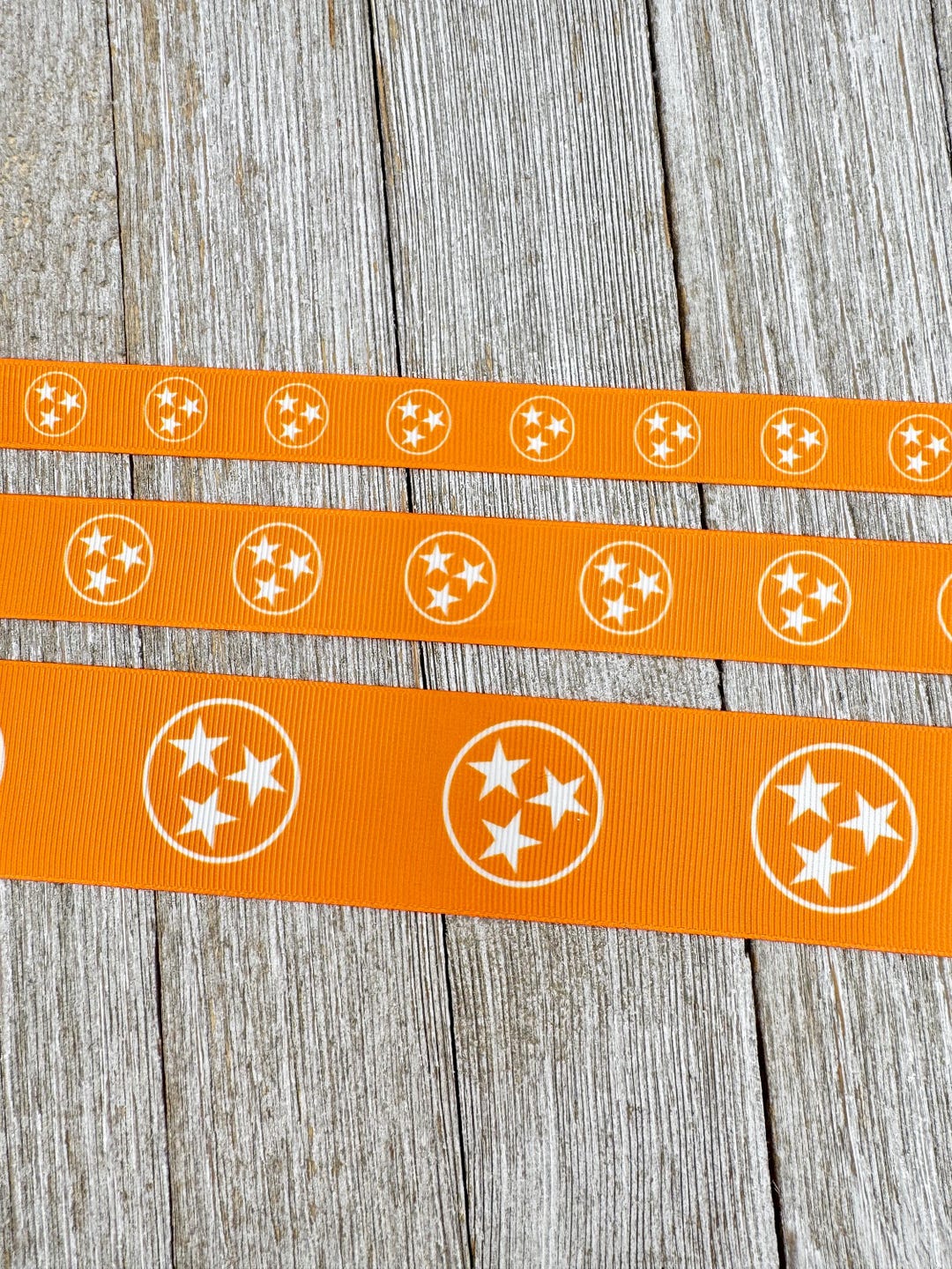 Tennessee Volunteer State Flag Stars Printed Grosgrain Ribbon: 5/8", 7/ ...