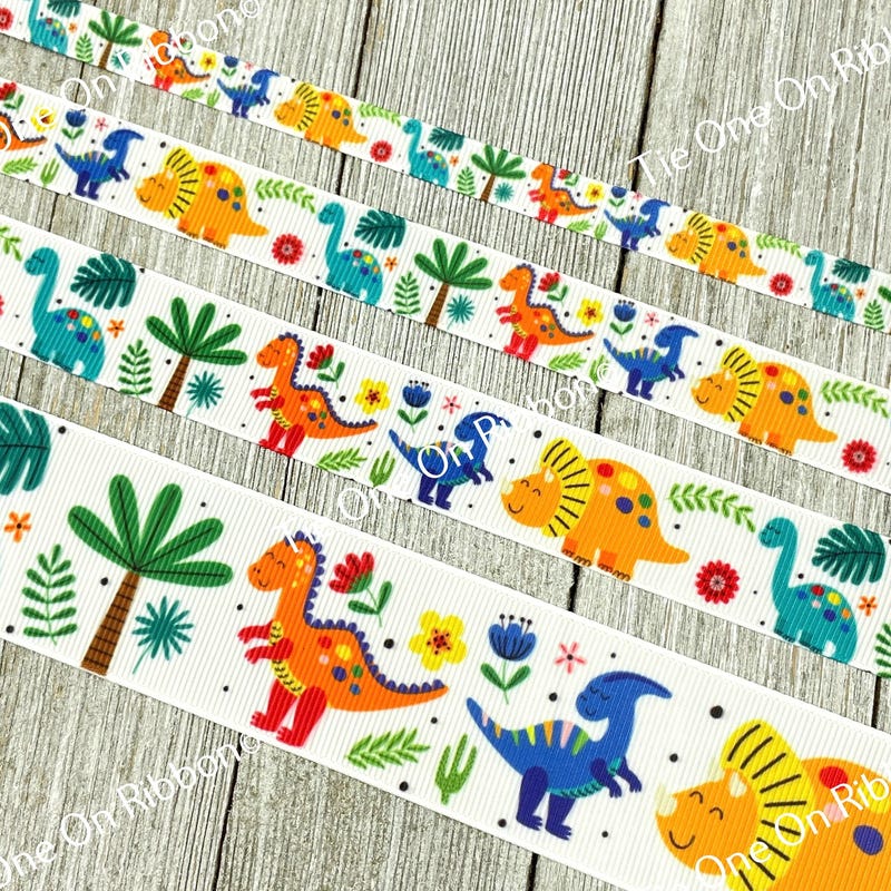 Dinosaur Ribbon - Etsy