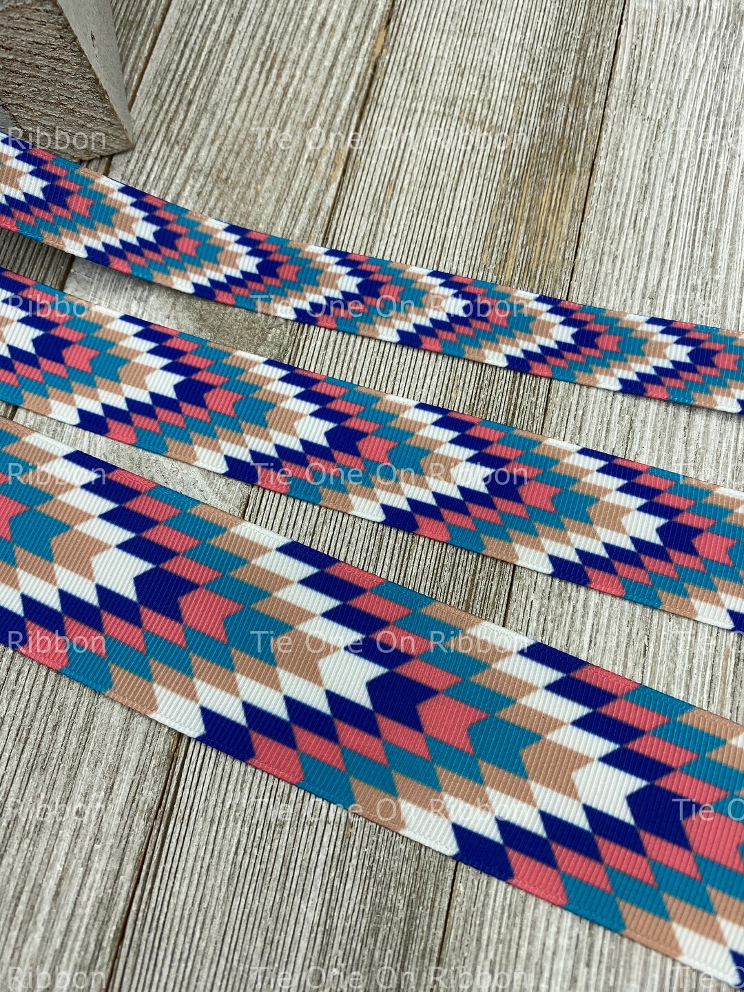 Southwest Stripes Printed Grosgrain Ribbon - 3/8 - 5/8 - 7/8 - 1 - 1.5 ...