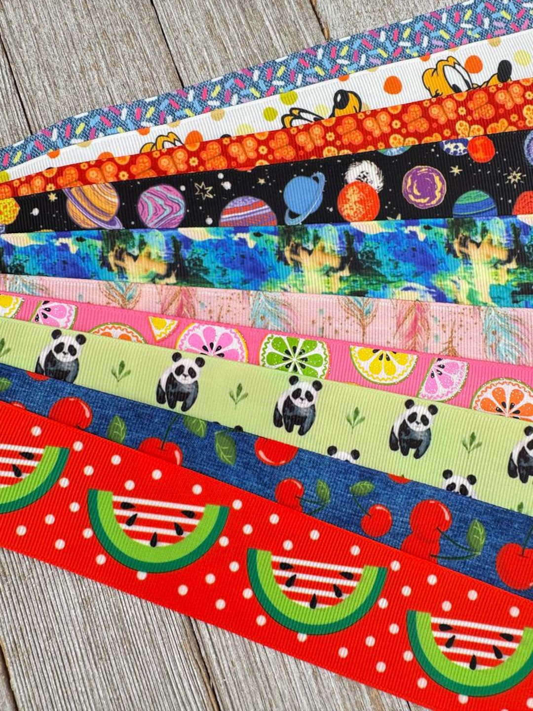 Get Exactly What You See! 10 - 1-yard Cuts of 1.5" Fun Summer Prints ...