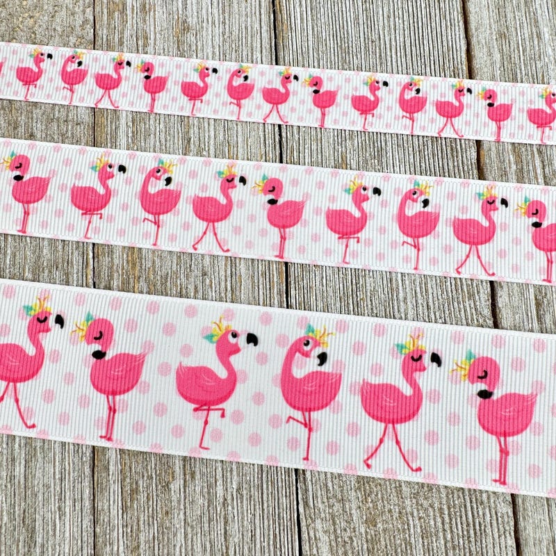 Flamingo Ribbon Wired - Etsy