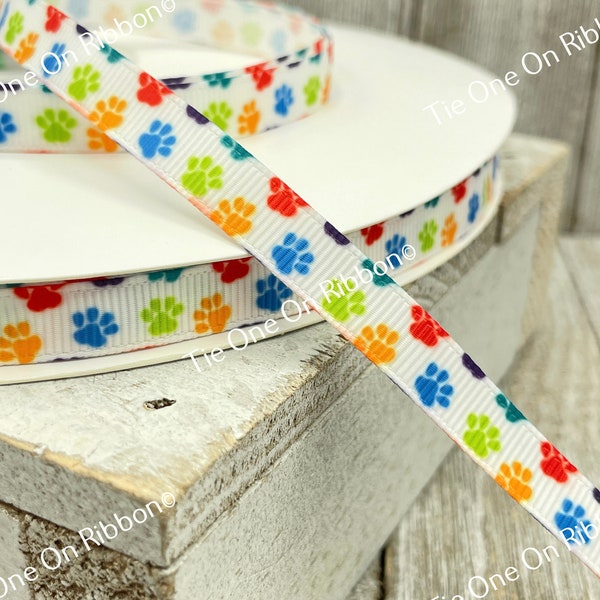Paw Print Ribbon - Etsy
