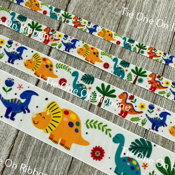Dinosaur Ribbon - Etsy